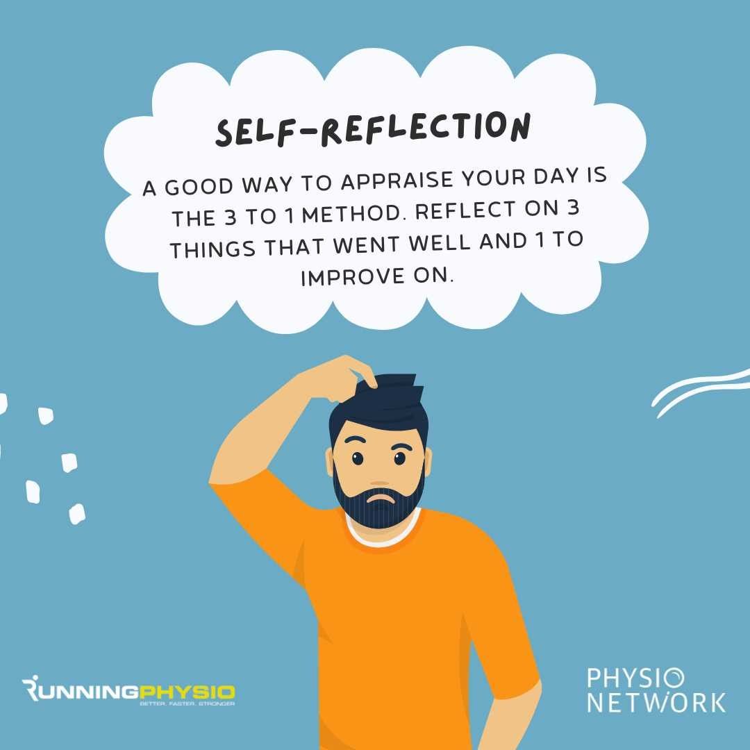 Great self-reflection tip for Tom Goom - Physio Network